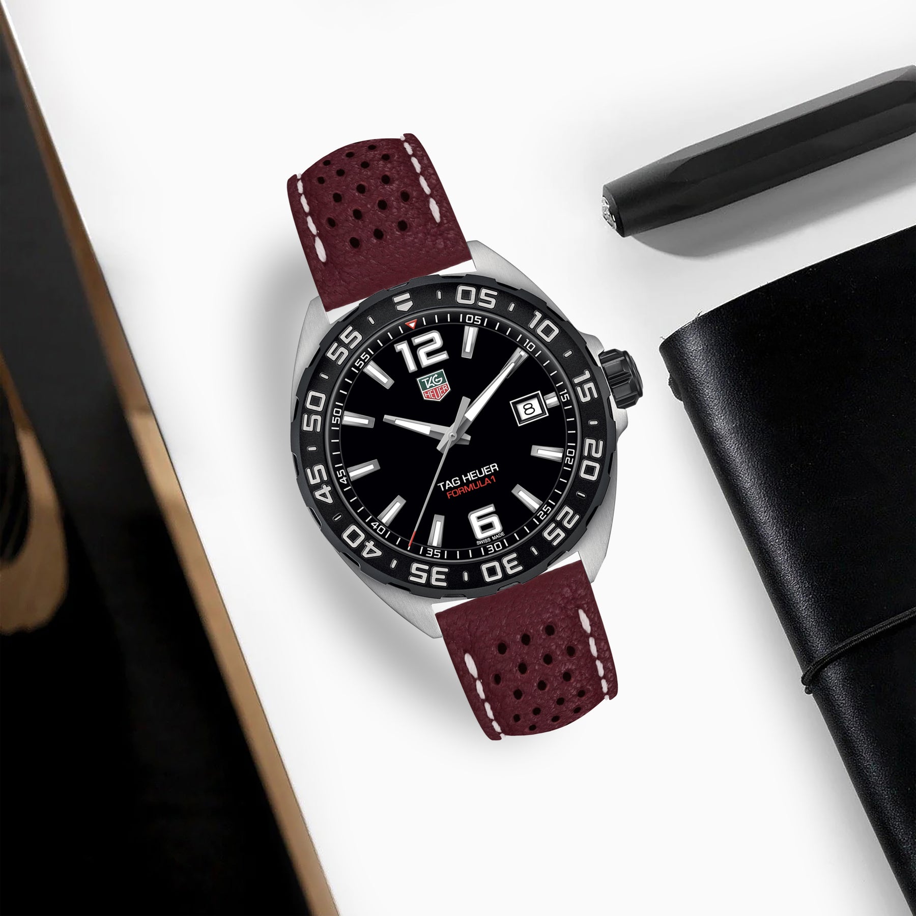 Tag Heuer Formula 1 Straps - Racing Bordeaux – Liger Straps