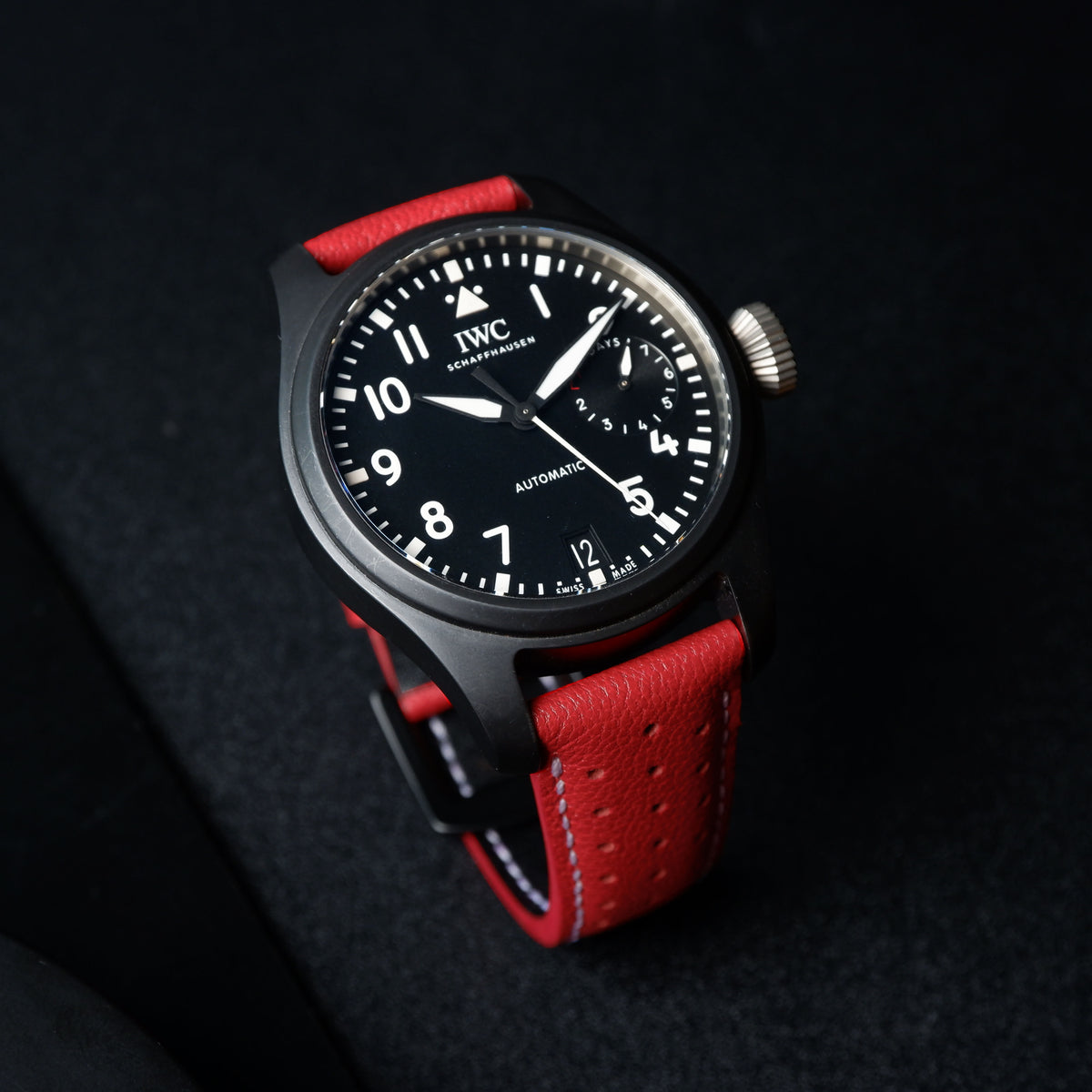 IWC Pilot Straps - Racing Red – Liger Straps