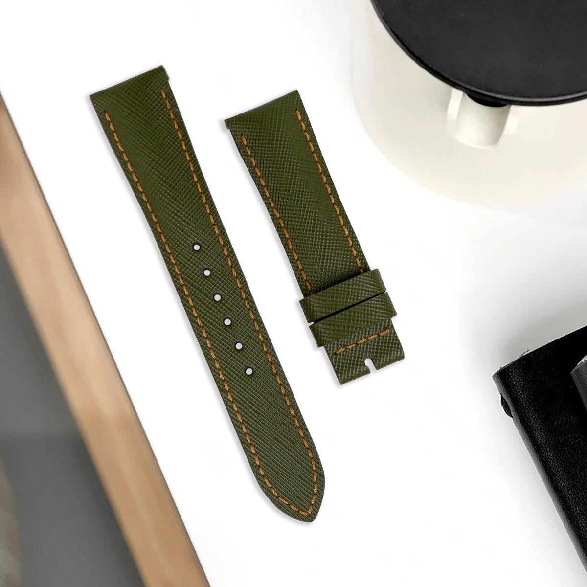 Rolex Submariner Straps - Saffiano Army Green – Liger Straps
