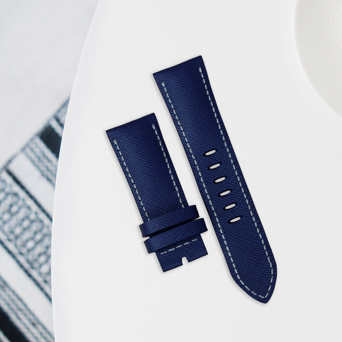 Tudor Pelagos Straps - Saffiano Electric Blue – Liger Straps