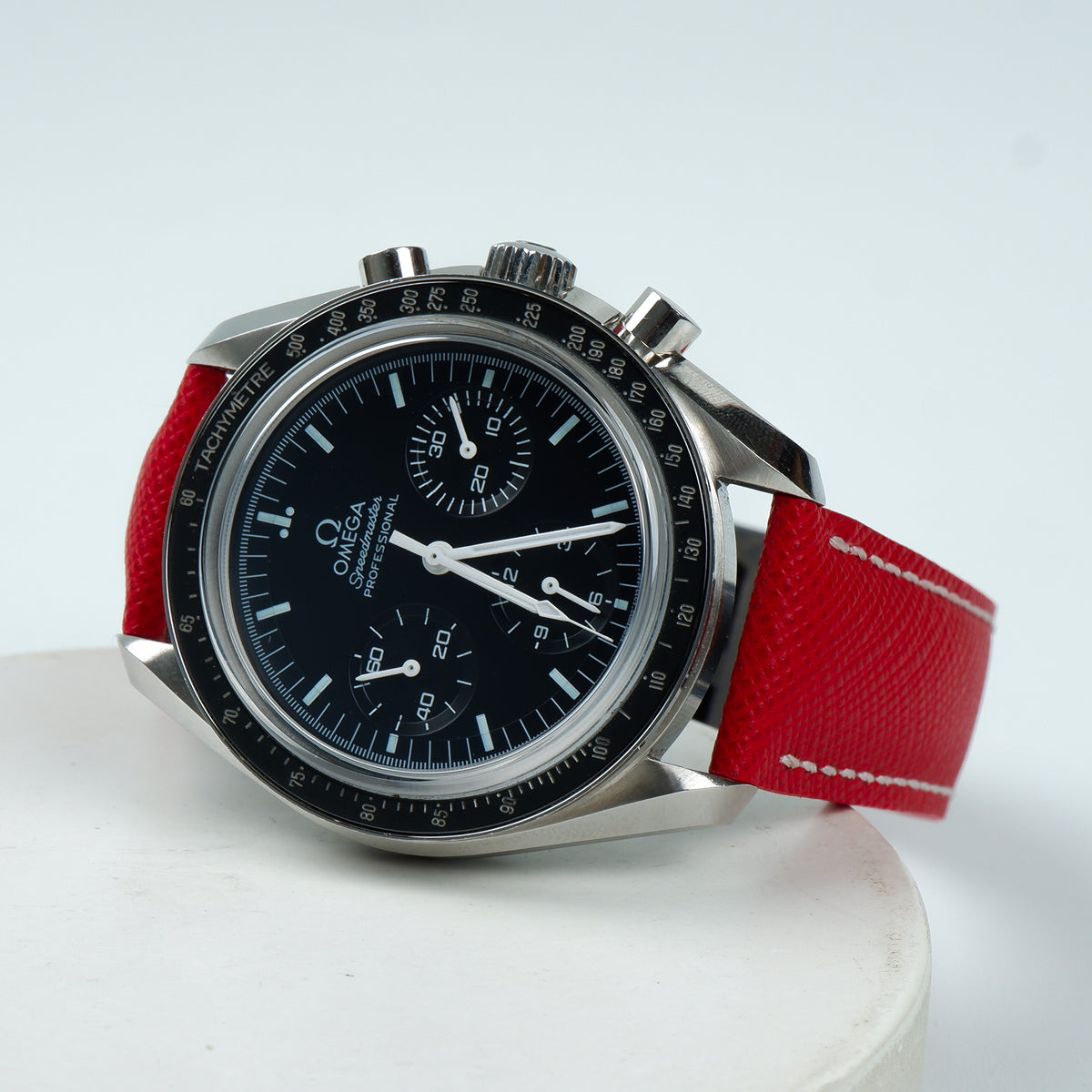 Omega Speedmaster Moonwatch Straps - Saffiano Red – Liger Straps