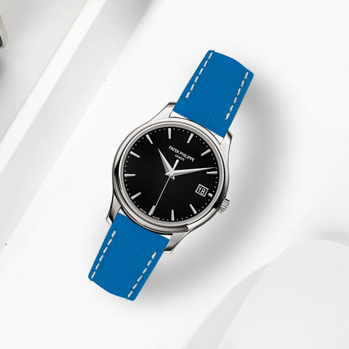 Patek Complication & Calatrava Straps - Saffiano Sky Blue – Liger Straps