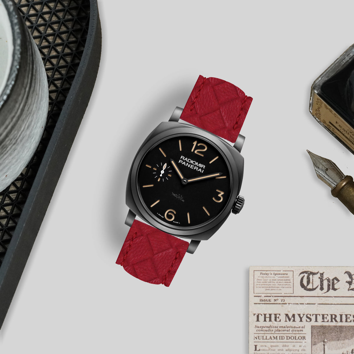 Panerai Radiomir 1940 Straps - Venttega Red – Liger Straps