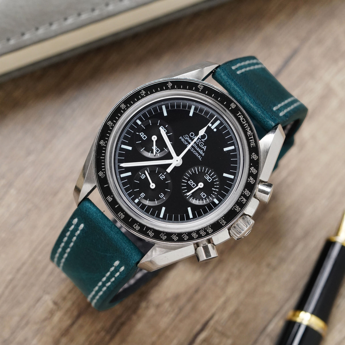 Omega Speedmaster Moonwatch - Waxy Turquoise – Liger Straps