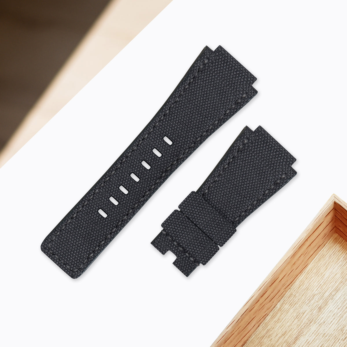 Bell Ross 01, 02, 03, BR X, BR S Straps - Canvas Dark Grey – Liger Straps