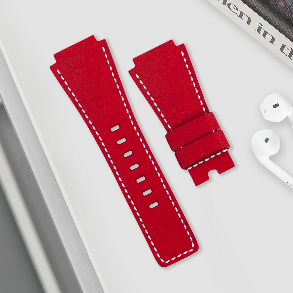 Bell Ross 01, 02, 03, BR X, BR S Straps - Diablo Red – Liger Straps