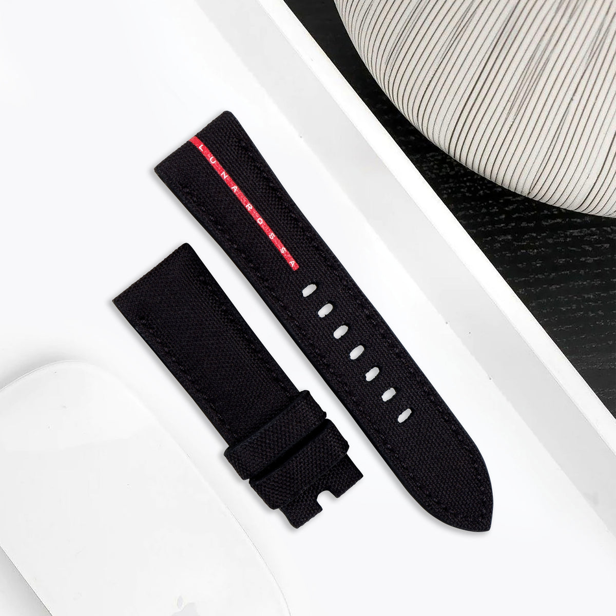 Ready Made 26mm Straps - Canvas Black Luna Rossa – Liger Straps
