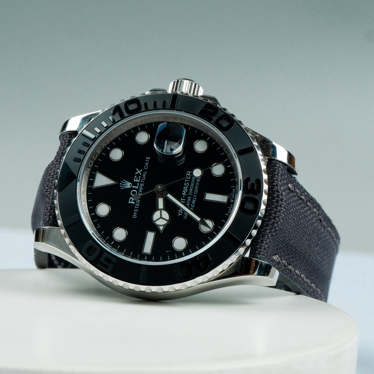 Rolex Yacht Master Straps - Canvas Extreme Padded Dark Grey – Liger Straps