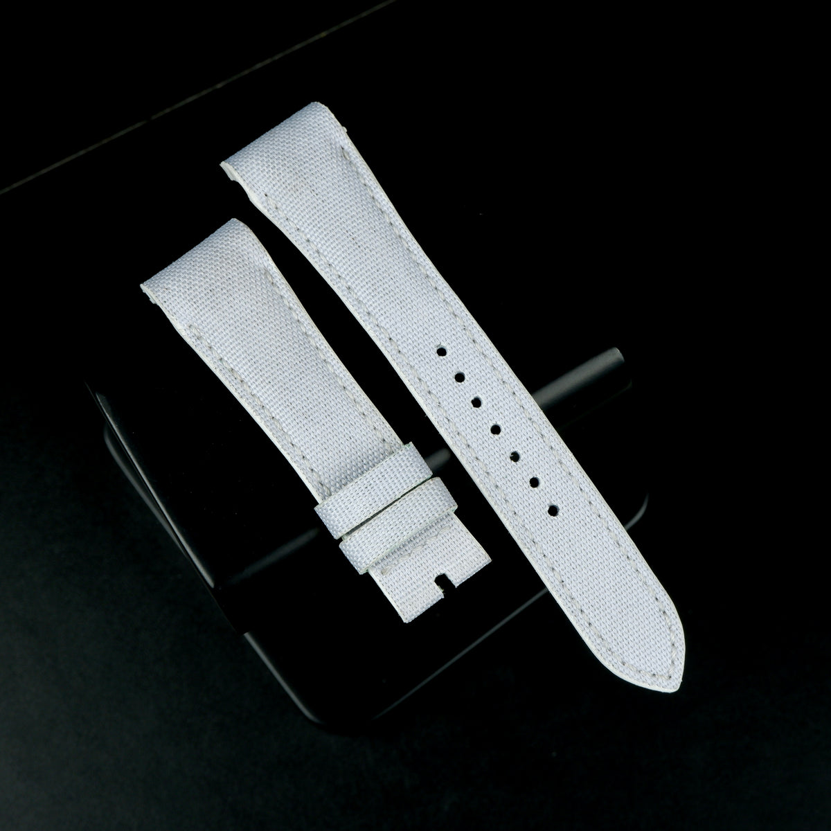 Curved End Straps - Canvas White – Liger Straps