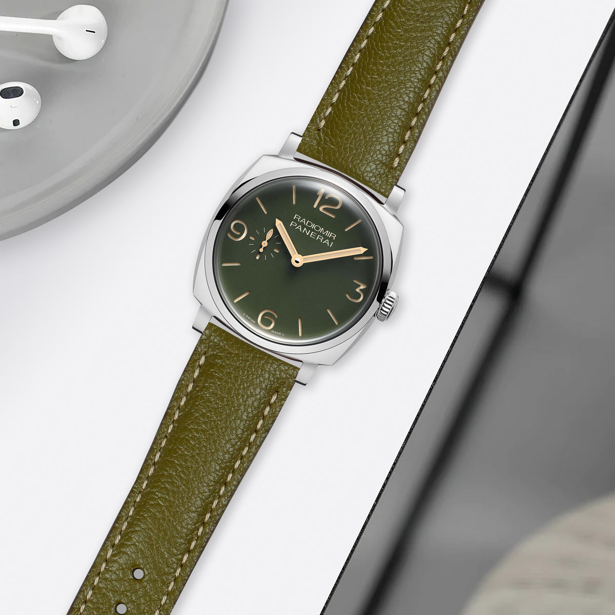 Panerai Radiomir 1940 Straps - Chevre Army – Liger Straps