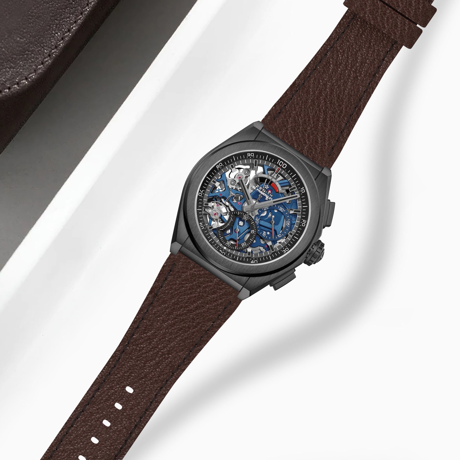 Zenith Defy Straps - Chevre Moka – Liger Straps