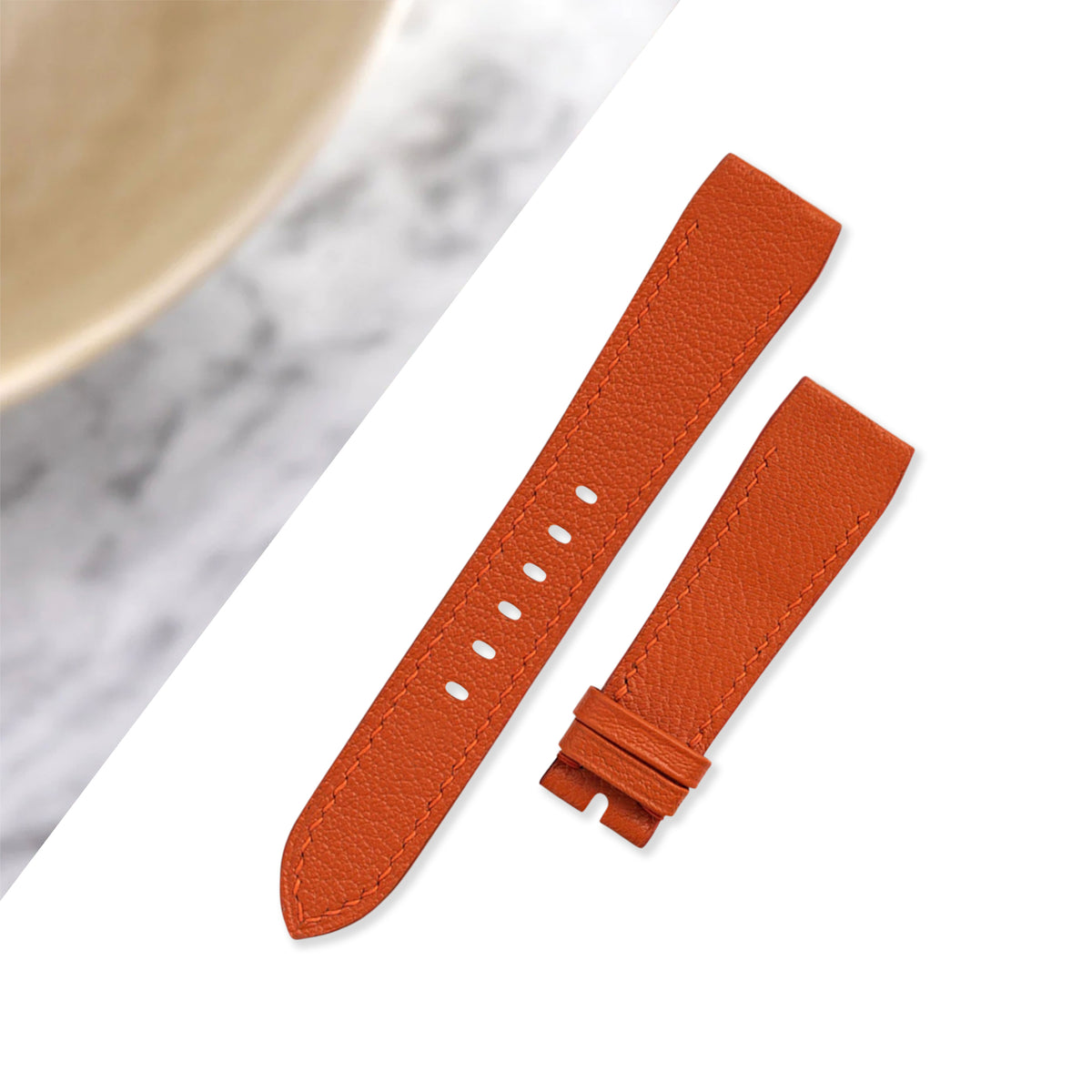 Panerai Luminor Due Straps - Chevre Orange – Liger Straps