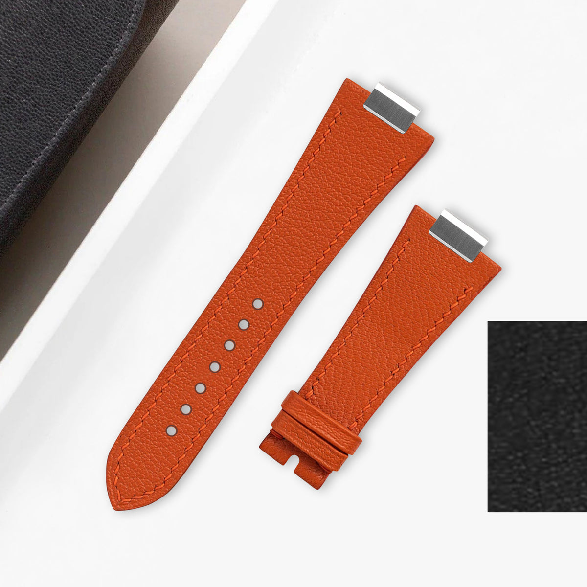 Tissot PRX Straps - Chevre Orange – Liger Straps