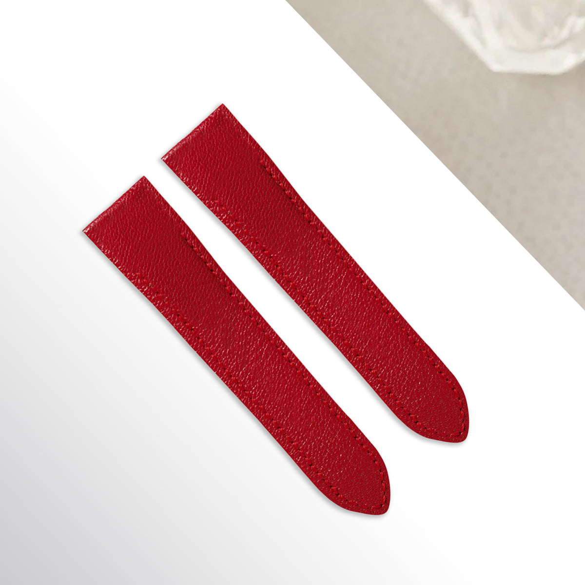 Cartier Santos 100 Straps - Chevre Red – Liger Straps