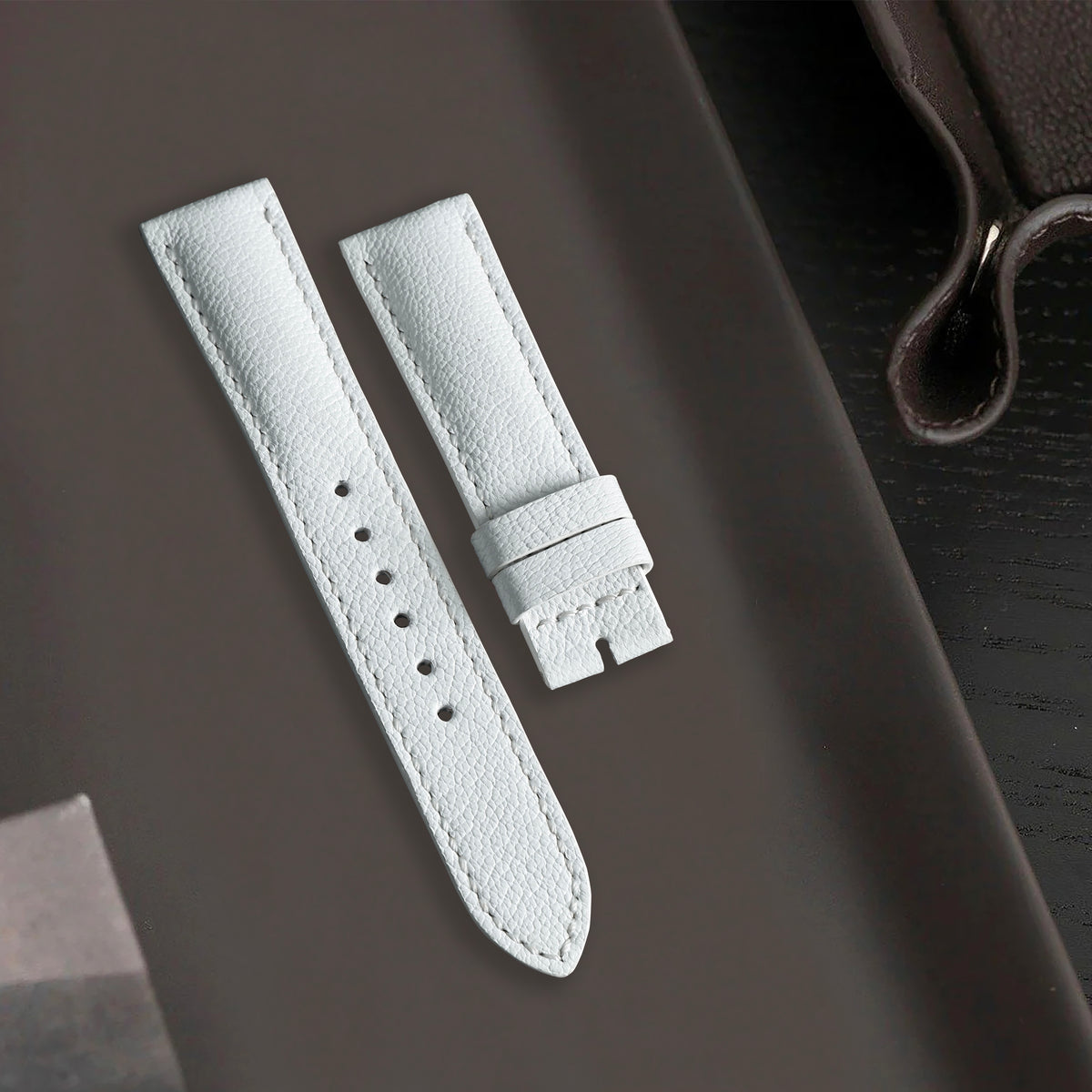 Omega Seamaster Aqua Terra Straps - Chevre White – Liger Straps