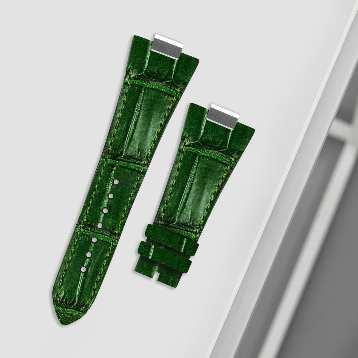 Tissot PRX Straps - Croco British Green – Liger Straps
