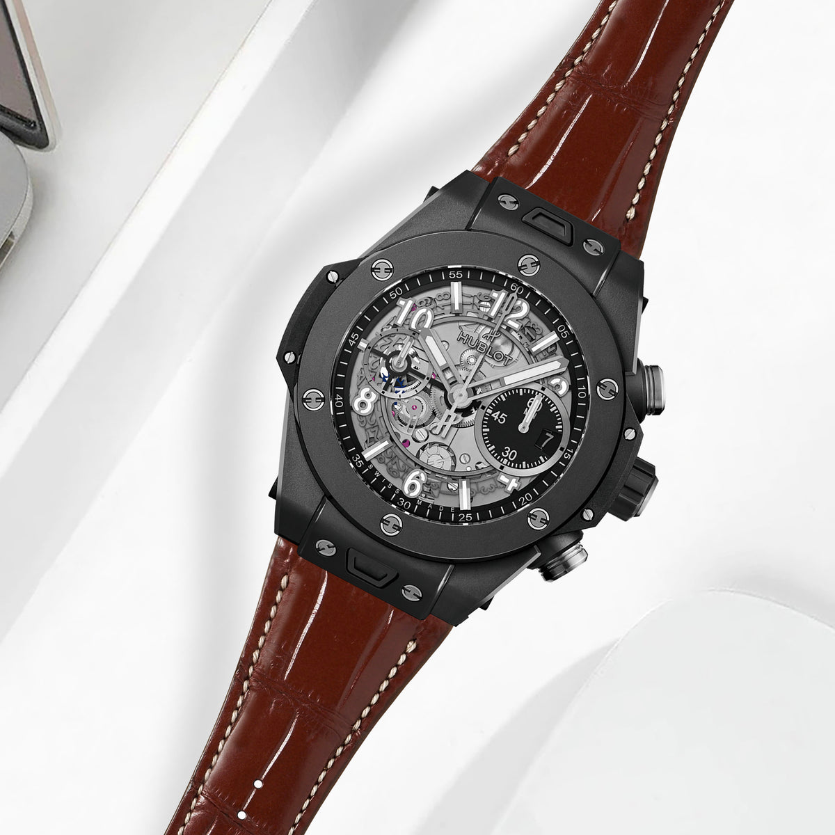 Hublot Unico One Click Straps - Croco Brown – Liger Straps