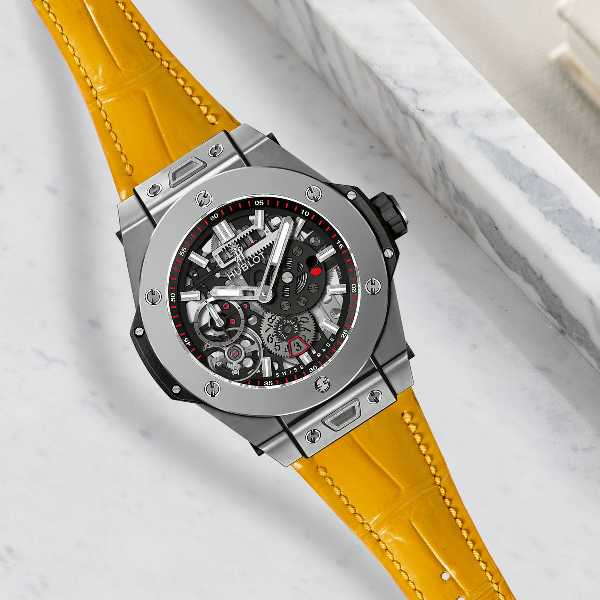 Hublot Unico One Click Straps - Croco Yellow – Liger Straps