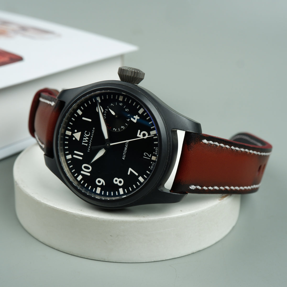IWC Pilot Straps - Dappled Red – Liger Straps