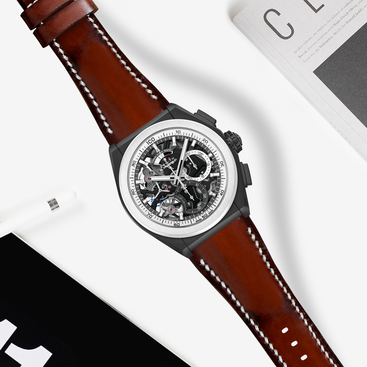 Zenith Defy Straps - Dappled Red – Liger Straps