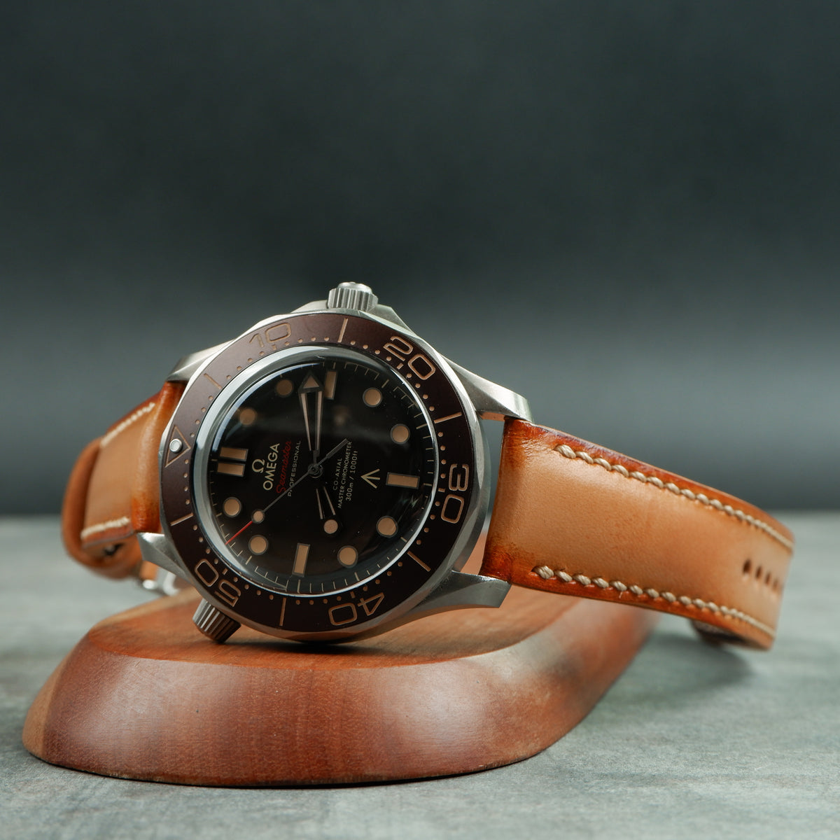 Omega Seamaster Diver 300m Straps - Dappled Tan – Liger Straps