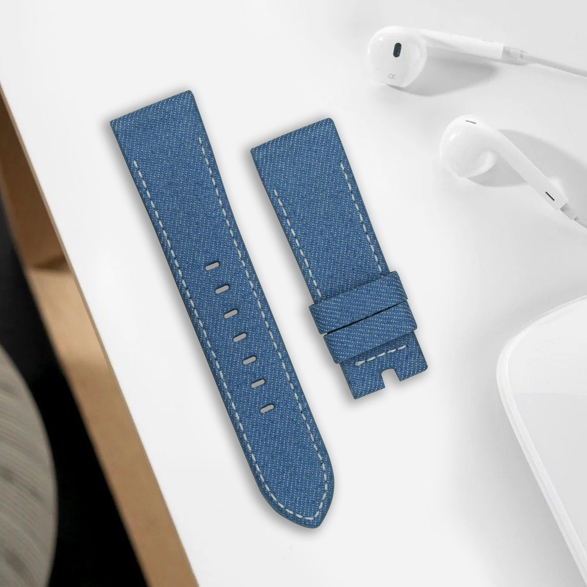 Panerai Luminor Due Straps - Denim Blue Haze – Liger Straps