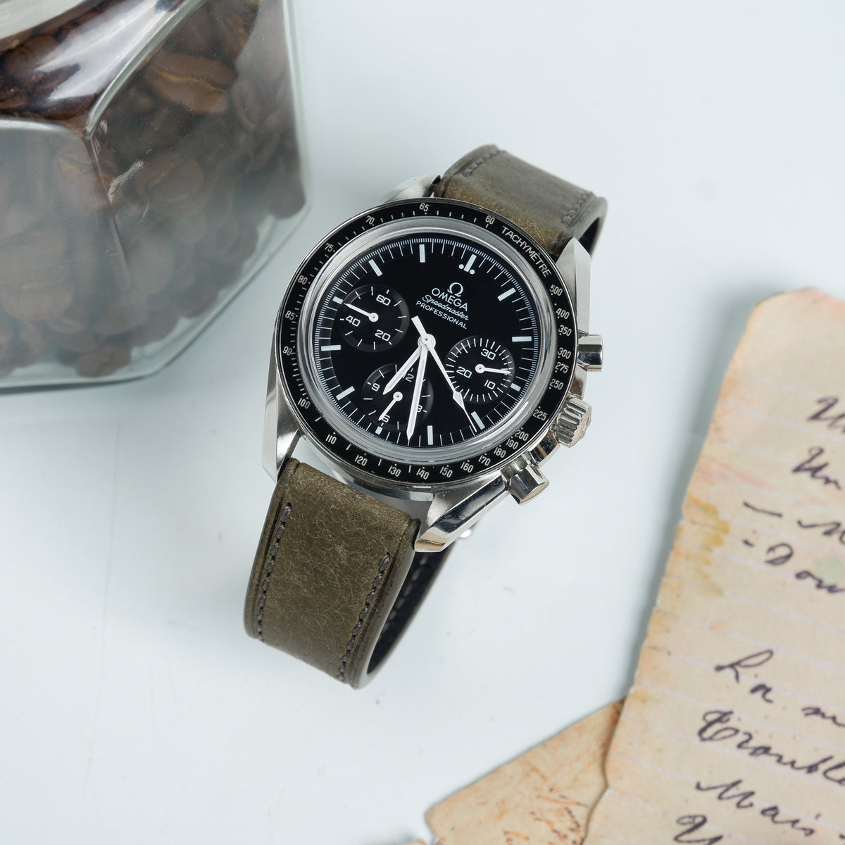 Omega Speedmaster Moonwatch Straps - Diablo Grey – Liger Straps