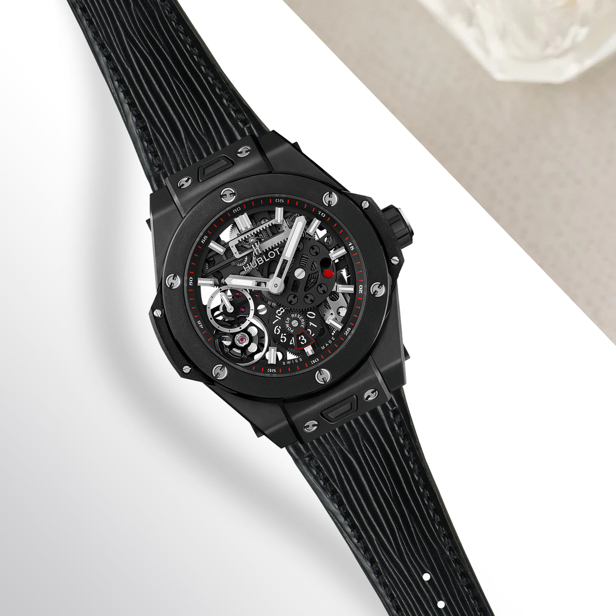 Hublot Unico One Click Straps - Epi Black – Liger Straps