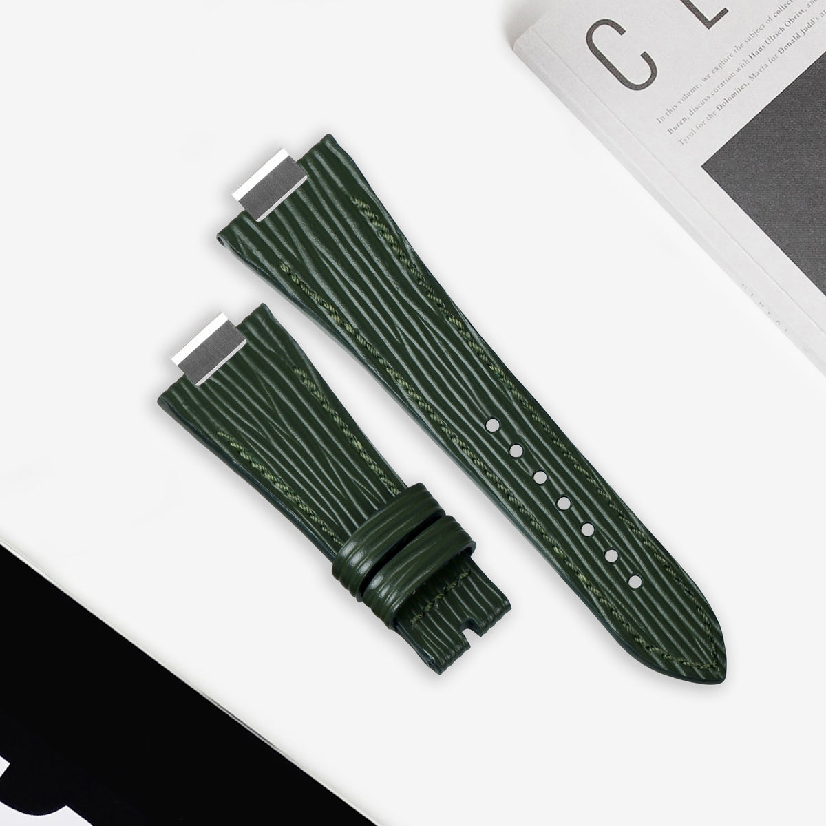Tissot PRX Straps - Epi Dark Green – Liger Straps