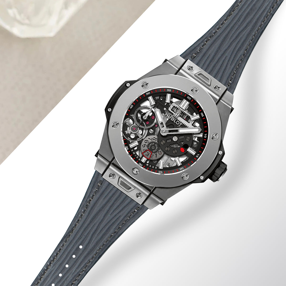 Hublot Unico One Click Straps - Epi Grey – Liger Straps