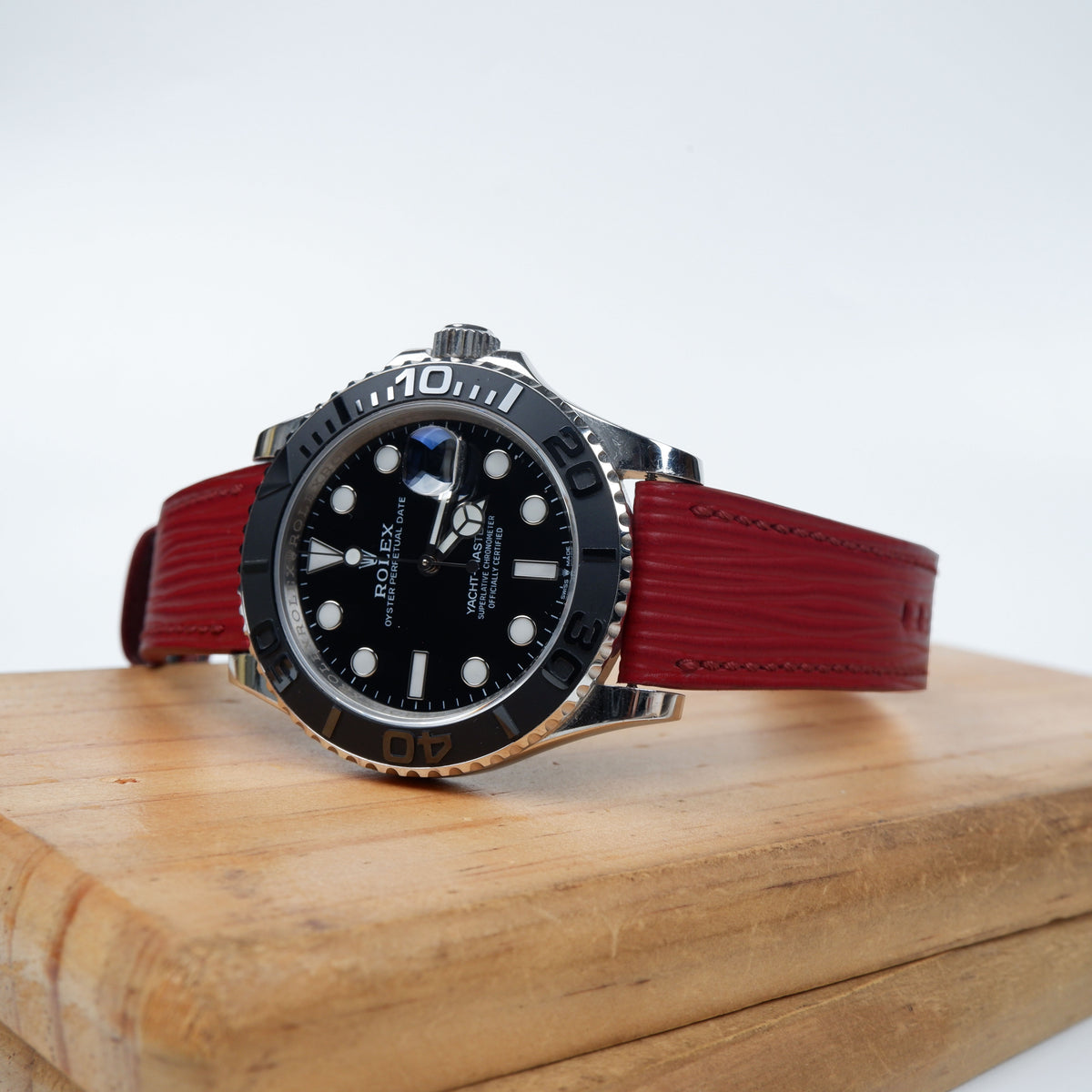 Rolex Yacht Master Straps - Epi Maroon – Liger Straps