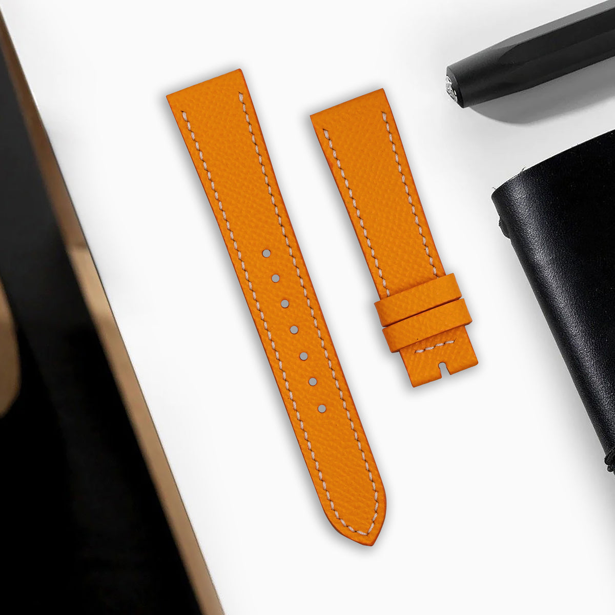 Breitling Super Ocean Straps - Epsom Apricote – Liger Straps