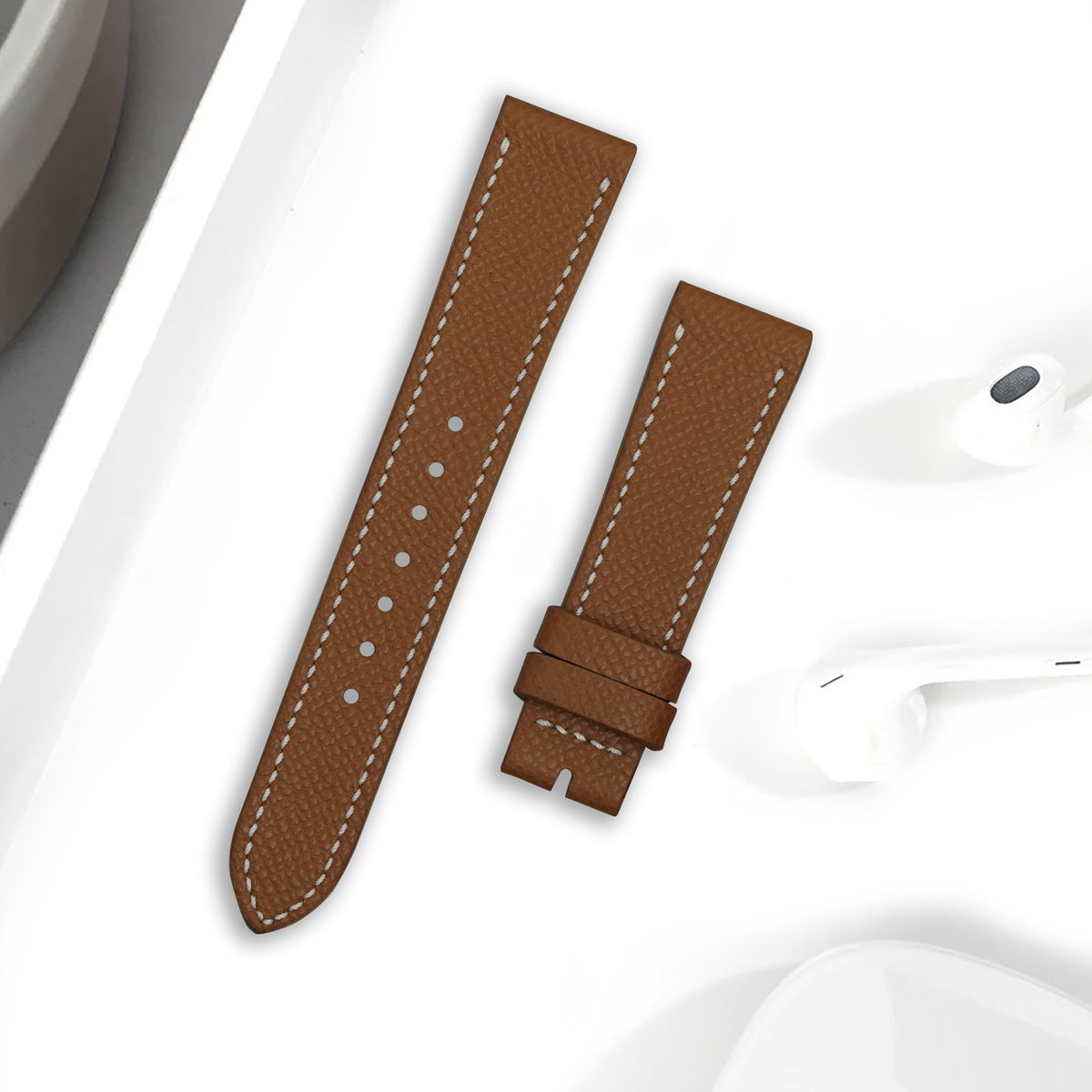 Omega MoonSwatch X Swatch Straps - Epsom Caramel – Liger Straps