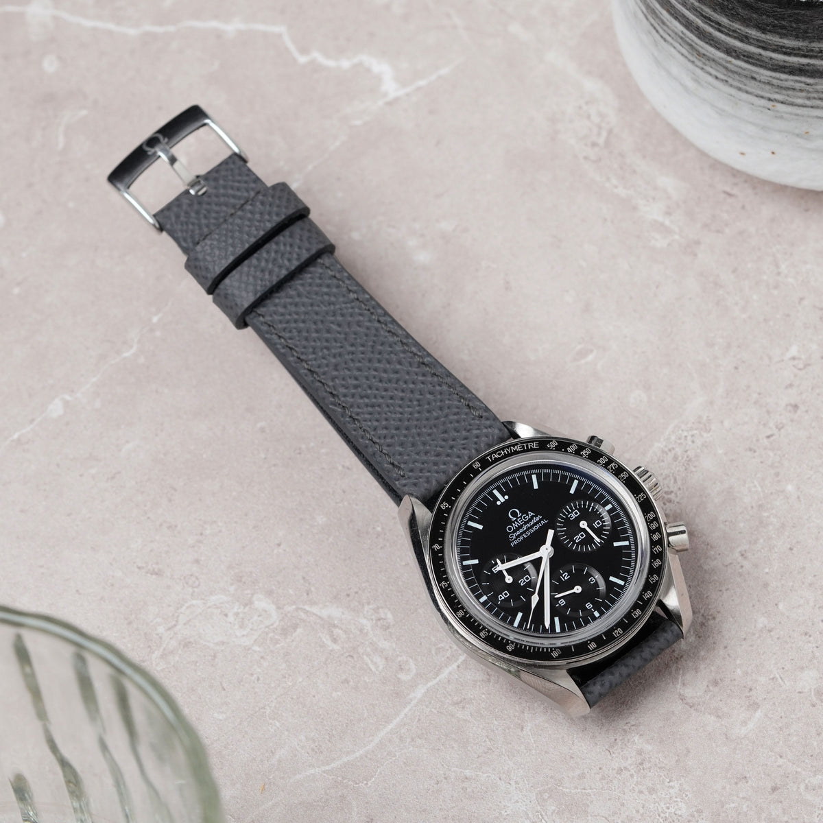 Omega Speedmaster Moonwatch Straps - Epsom Grey – Liger Straps