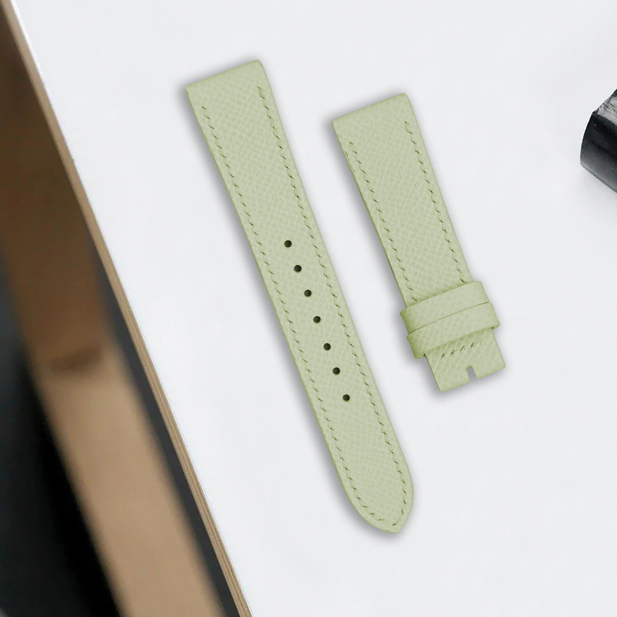 Cartier Tank Straps - Epsom Mint Green – Liger Straps