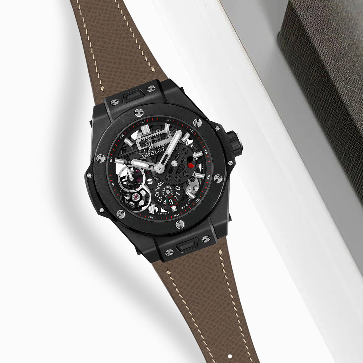 Hublot Unico One Click Straps - Epsom Taupe – Liger Straps