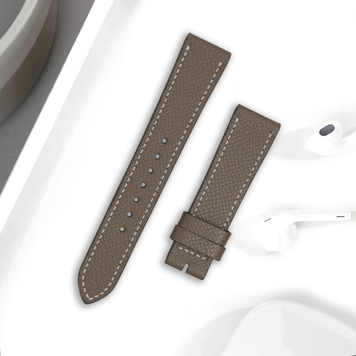 Omega Seamaster Planet Ocean Straps - Epsom Taupe – Liger Straps
