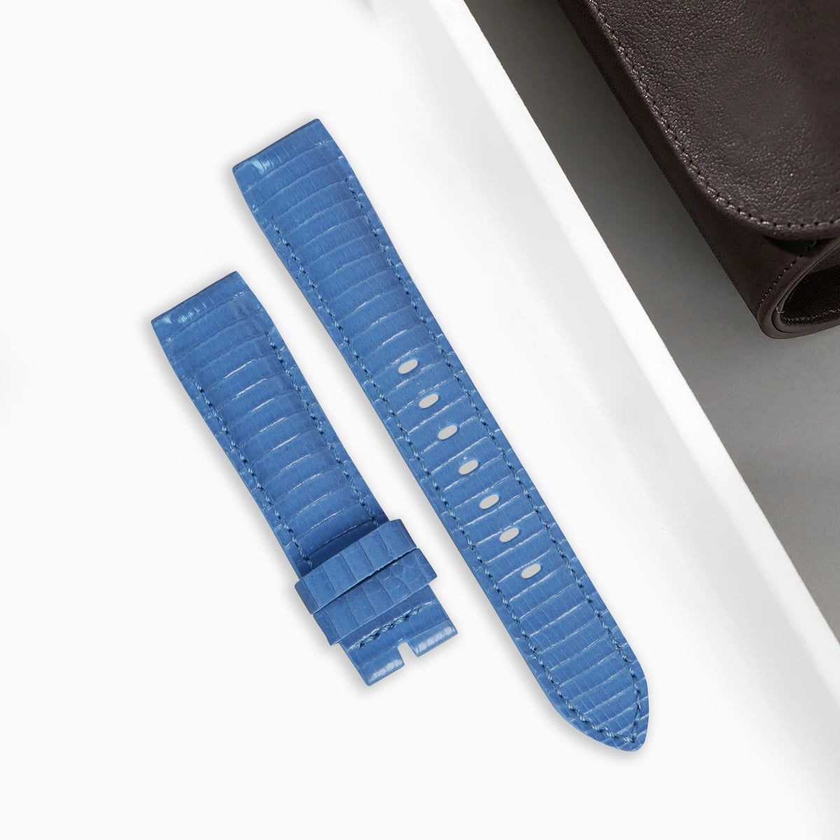IWC Easx Change Straps - Lizard Baby Blue – Liger Straps