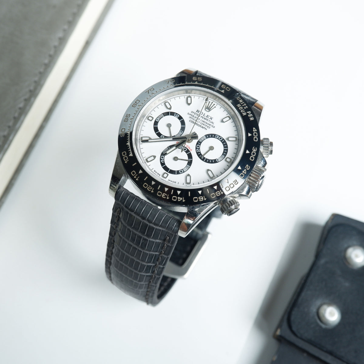 Rolex Daytona Straps - Lizard Grey – Liger Straps