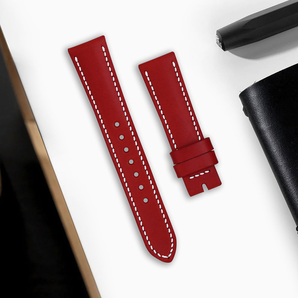 Rolex Datejust Straps - Minerva Red – Liger Straps