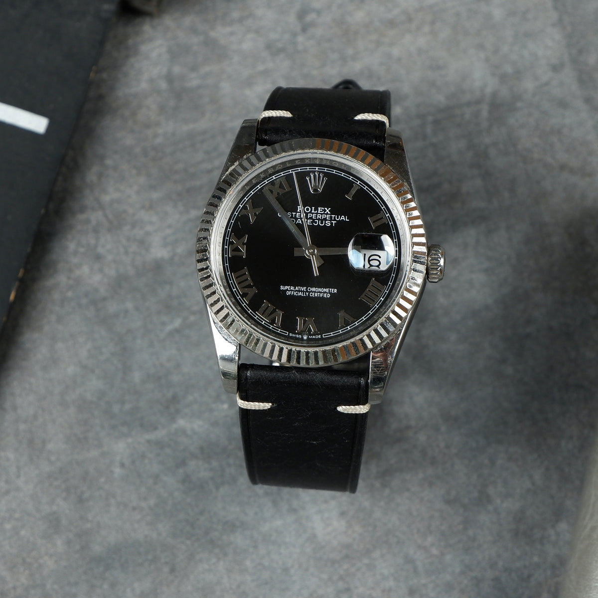 Rolex Datejust Straps - Minimalist Diablo Black – Liger Straps