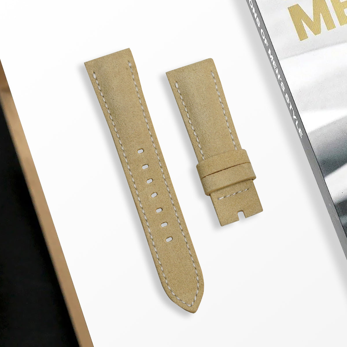 Omega Speedmaster Heritage Straps - Suede Beige – Liger Straps