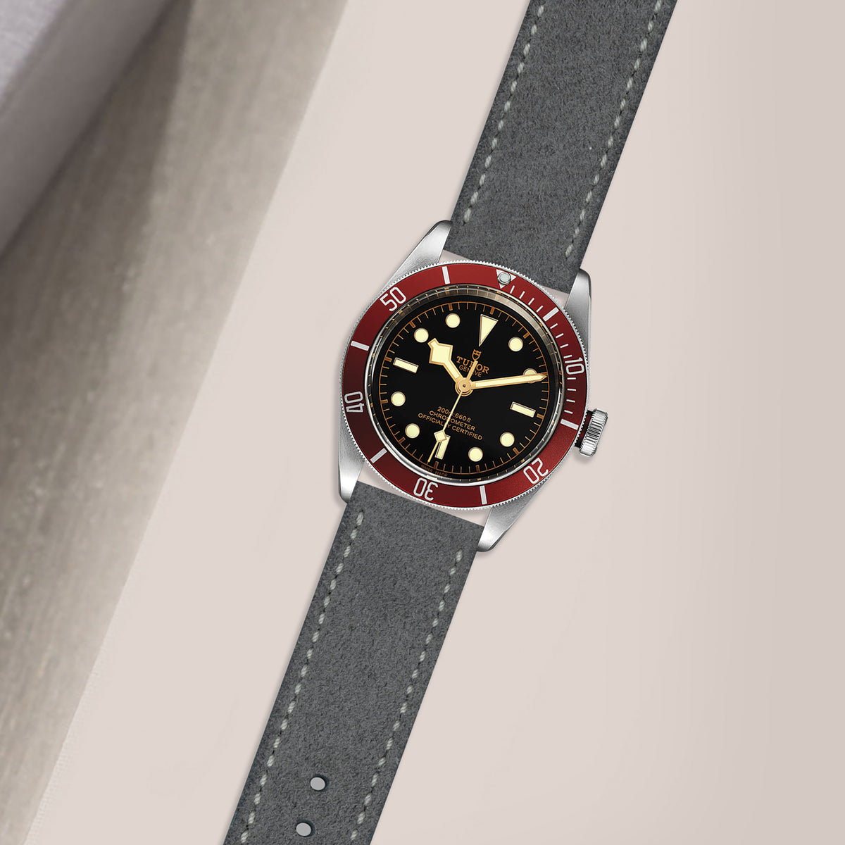 Tudor Blackbay 41mm Straps - Suede Grey – Liger Straps