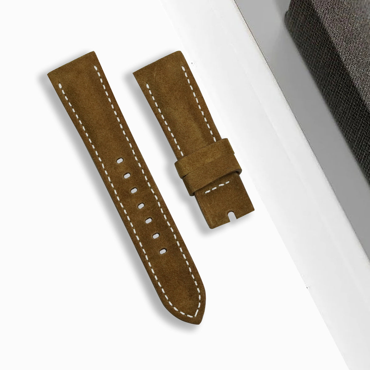 Omega Speedmaster Heritage Straps - Suede Myrrhe – Liger Straps