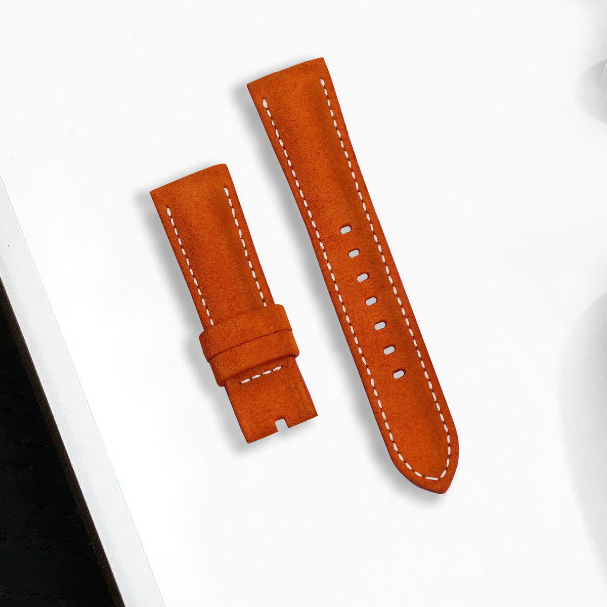Omega Speedmaster Heritage Straps - Suede Orange – Liger Straps