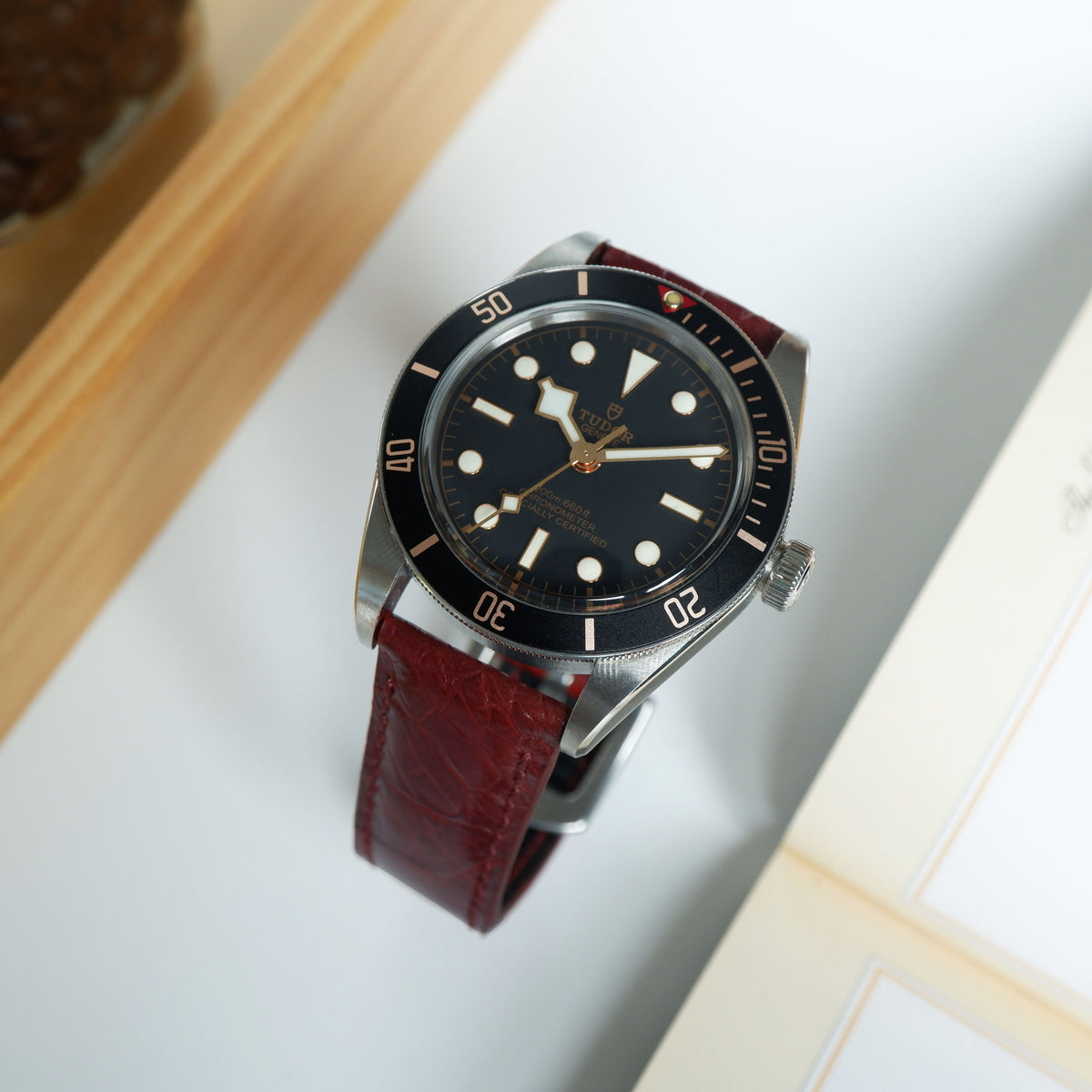 Tudor Blackbay Fifty Eight 39mm Straps - Ostrich Leg Brick – Liger Straps