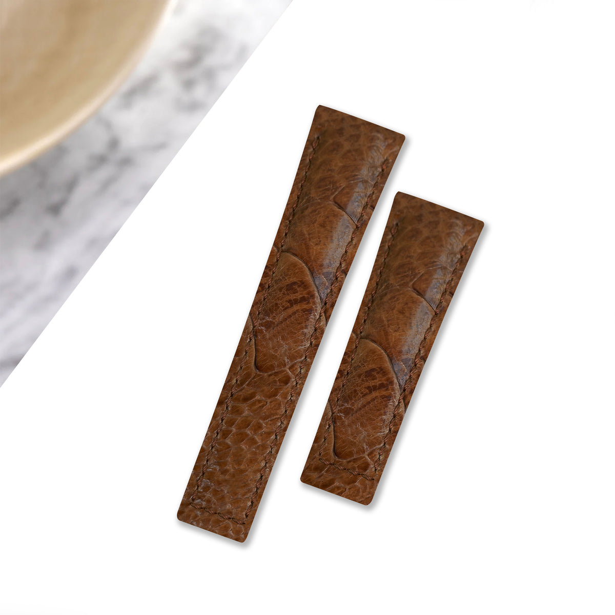 Tag Heuer Aquaracer Straps - Ostrich Leg Brown – Liger Straps