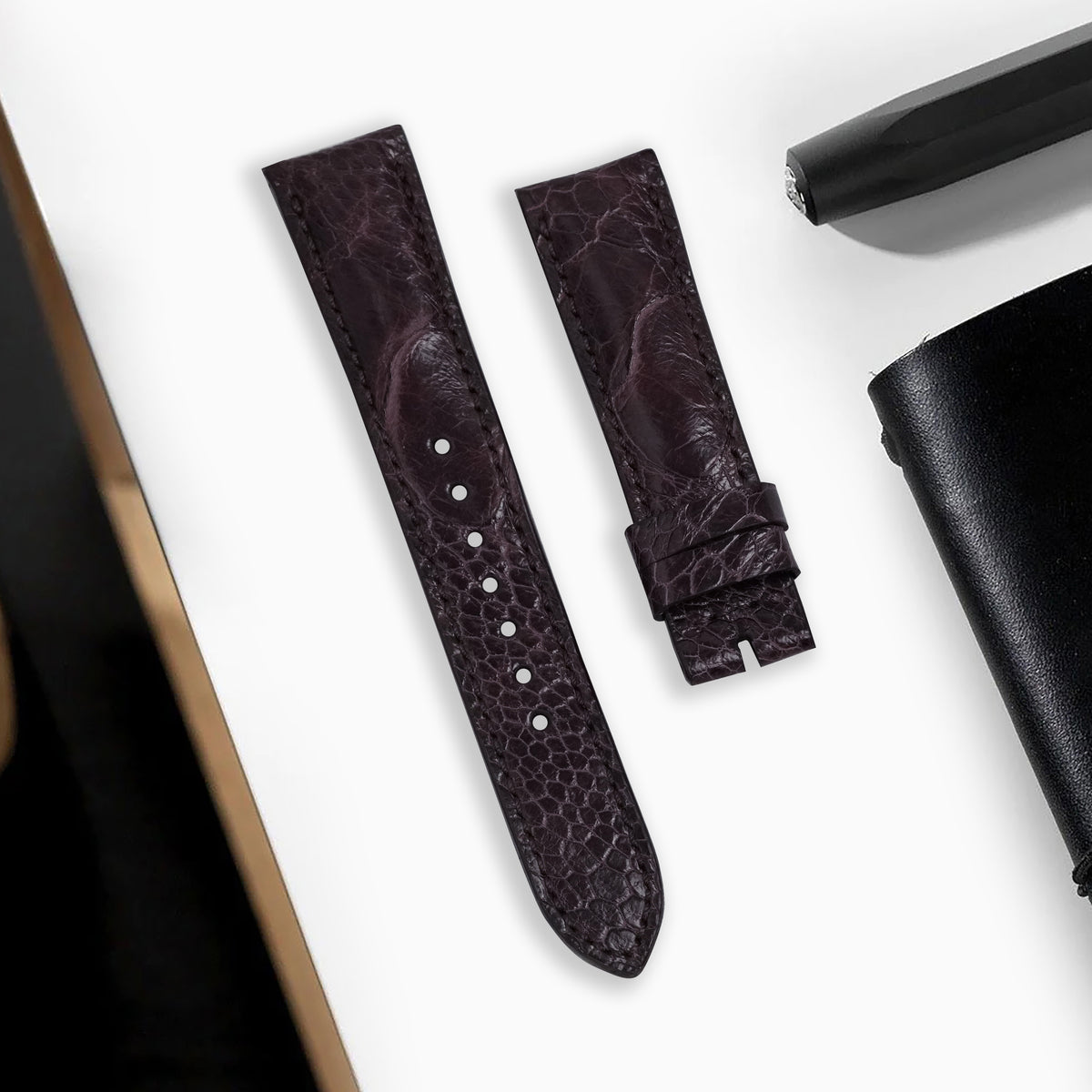 Rolex Datejust Straps - Ostrich Leg Wine – Liger Straps