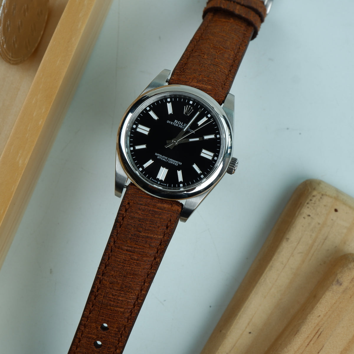 Rolex Oyster Perpetual Straps - Rocher Copper – Liger Straps