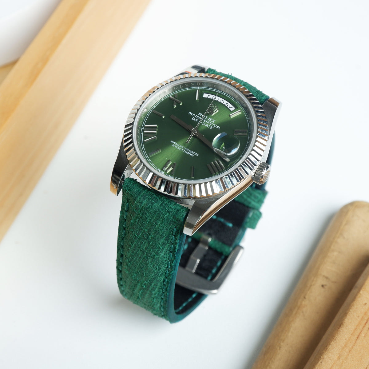 Rolex Daydate Straps - Rocher Green – Liger Straps